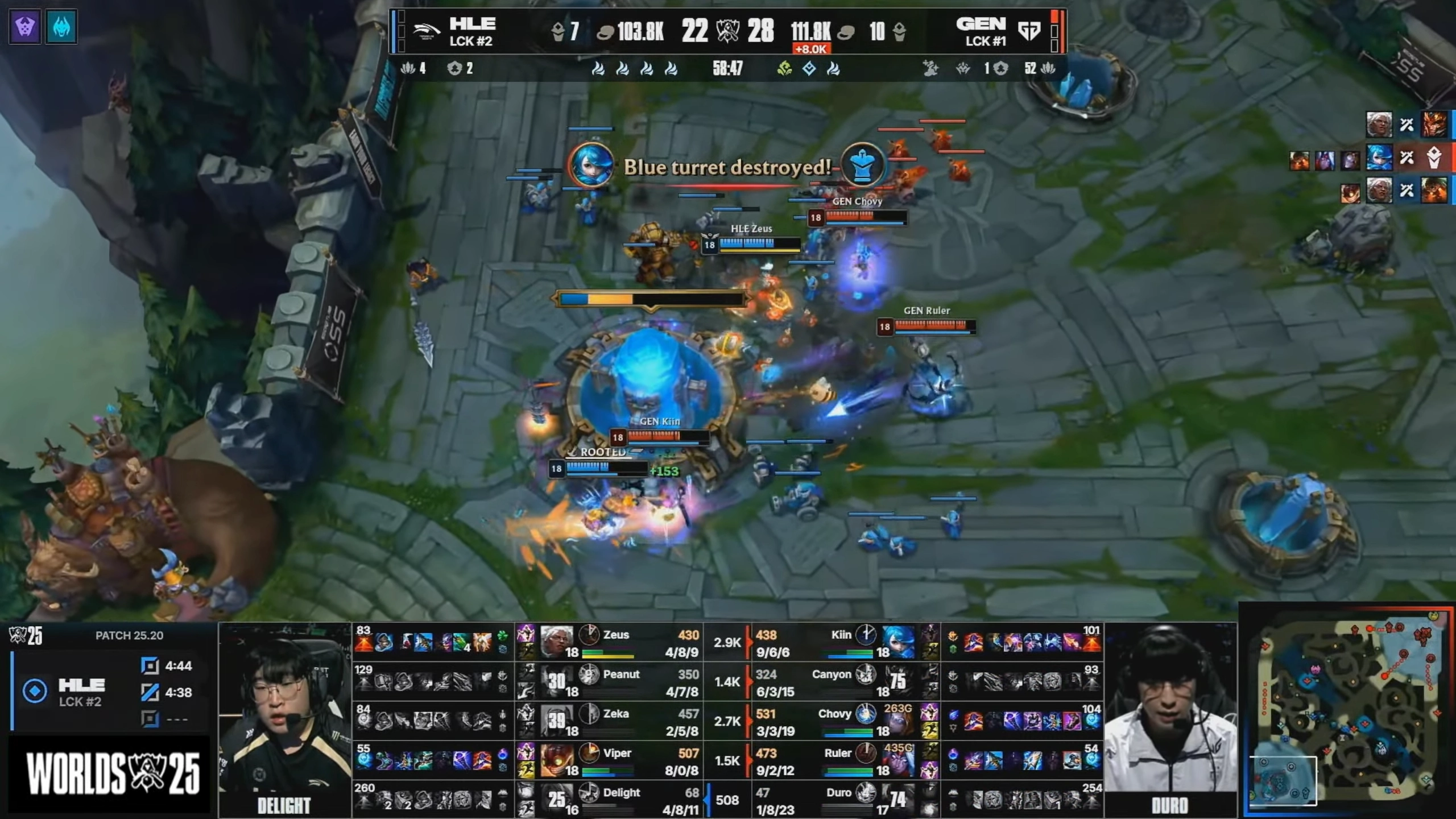 【LCK大戰】《英雄聯盟》GEN 擊敗 HLE 率先挺進四強 Zeus 無緣角逐三連冠神話 -- 上報 / 遊戲